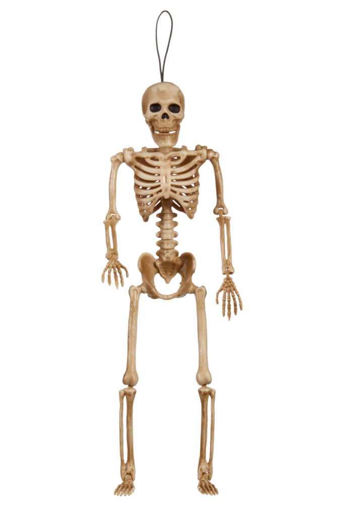 Bone Colour Adjustable Skeleton Halloween Decoration, 15-in – Bedely